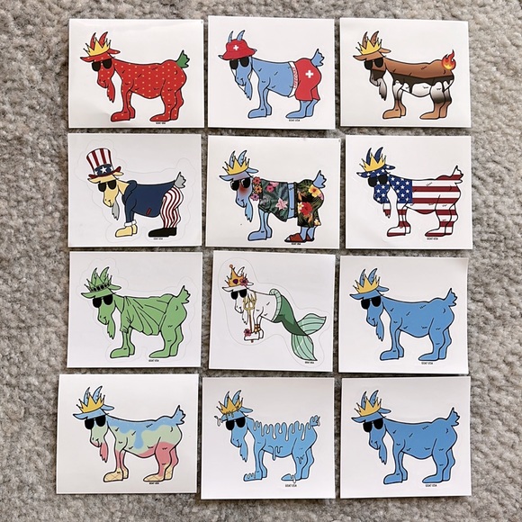 Goat Usa | Other | 2 Pack Goat Usa Summer Stickers Mega Variety New ...